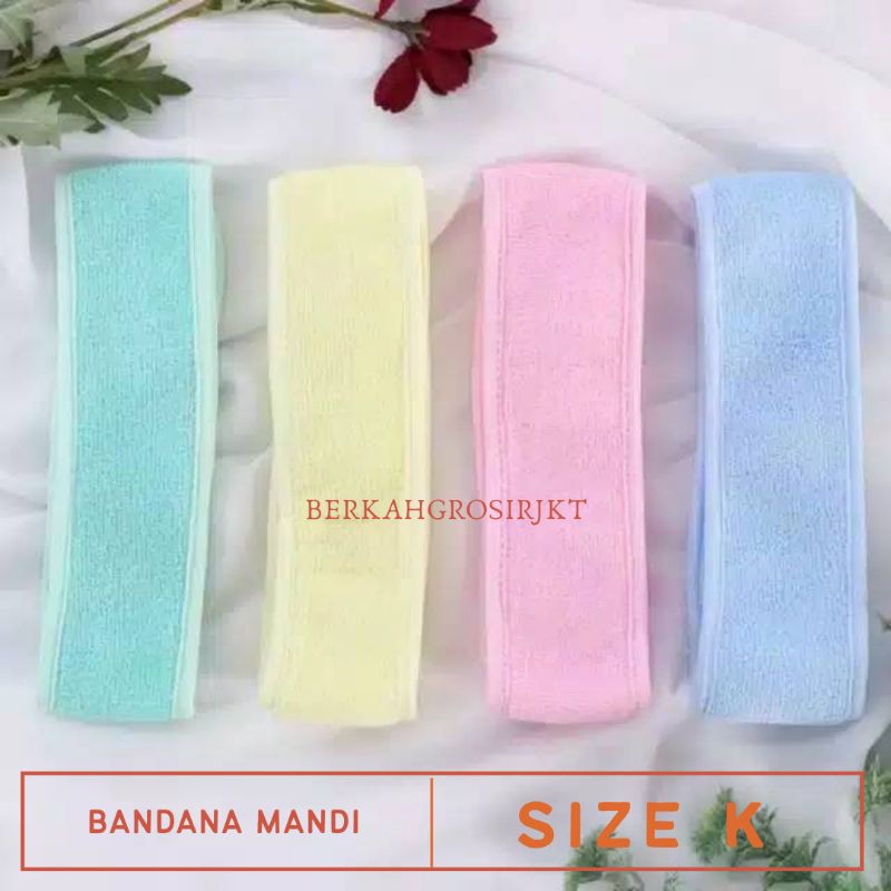 Jual BERKAH BANDANA MANDI K / Facial Headband/ Bando Mandi / Shower ...