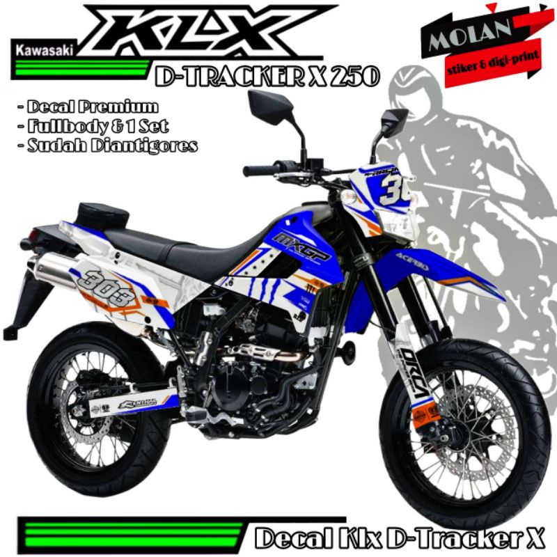 Jual Decal Sticker Striping Variasi Fullbody KLX D-TRACKER X 250 ...