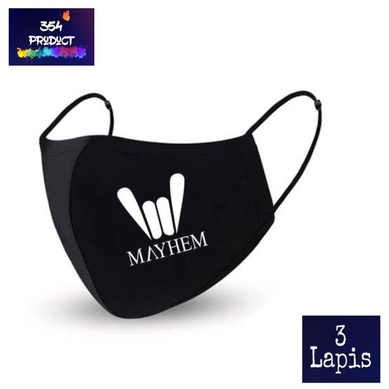Jual Masker kain 3 Lapis - Distro ( Mayhem ) | Shopee Indonesia