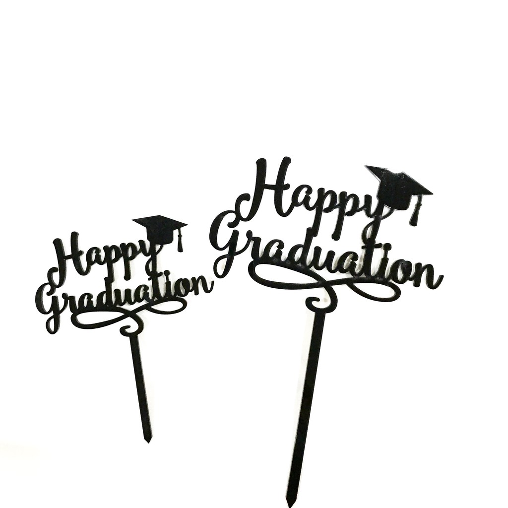 Jual custom cake topper happy graduation | Shopee Indonesia