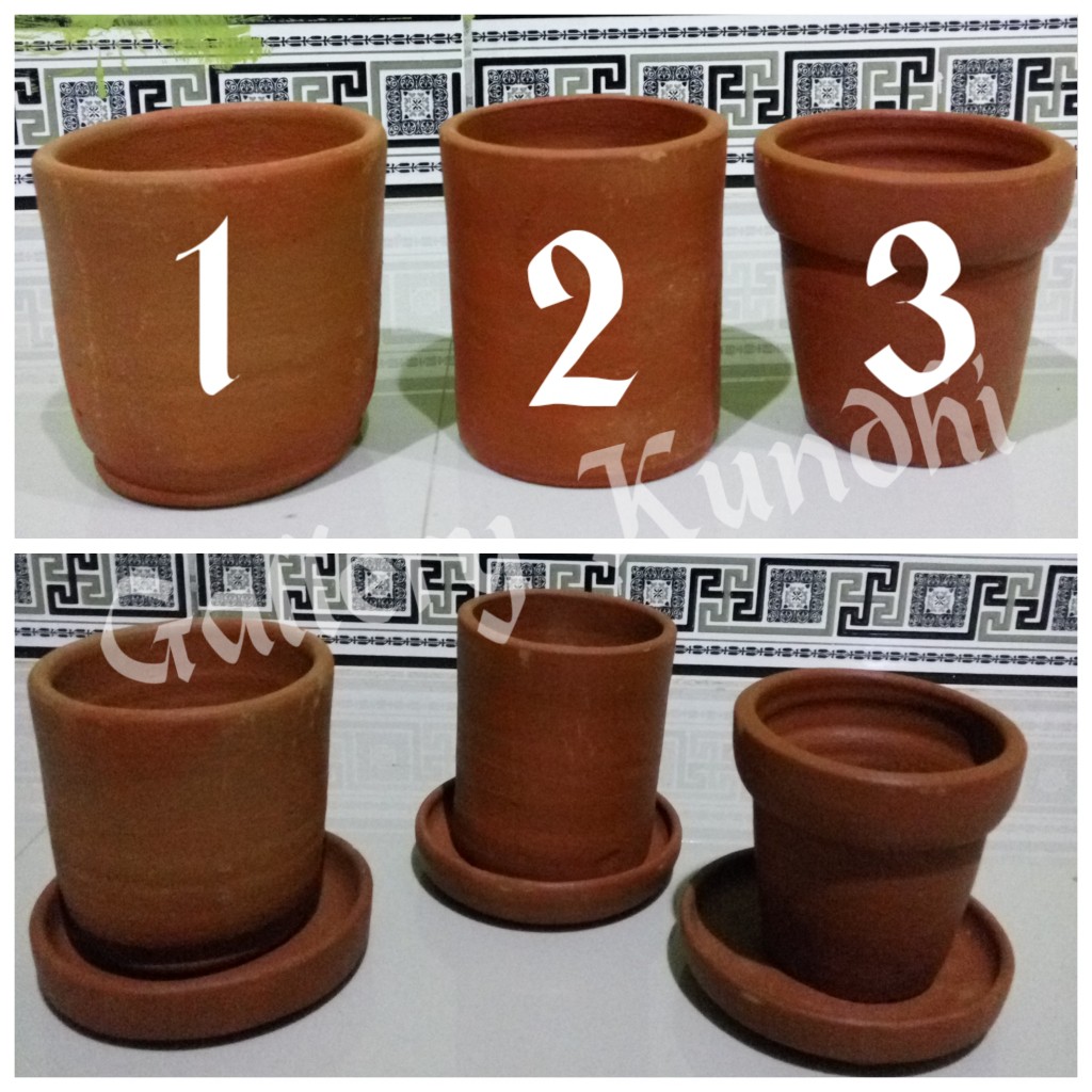 Jual P005 POT SUKULEN Gerabah Kasongan Terracotta Tembikar Tanah liat ...