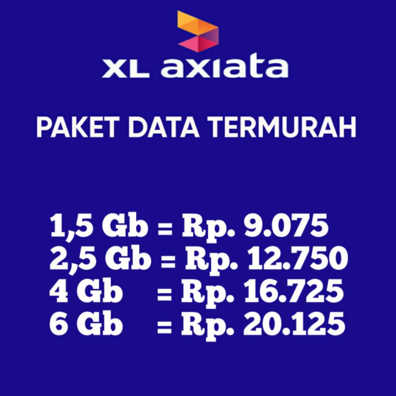 Jual Promo Paket XL HotRoad Masa Aktif 7 Hari 1,5Gb - 2,5Gb - 4Gb - 6Gb ...