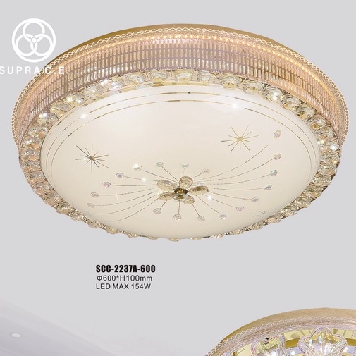 Jual Lampu Plafon Model Bunga Batu Kristal Klasik Dekorasi Ruang Tamu ...