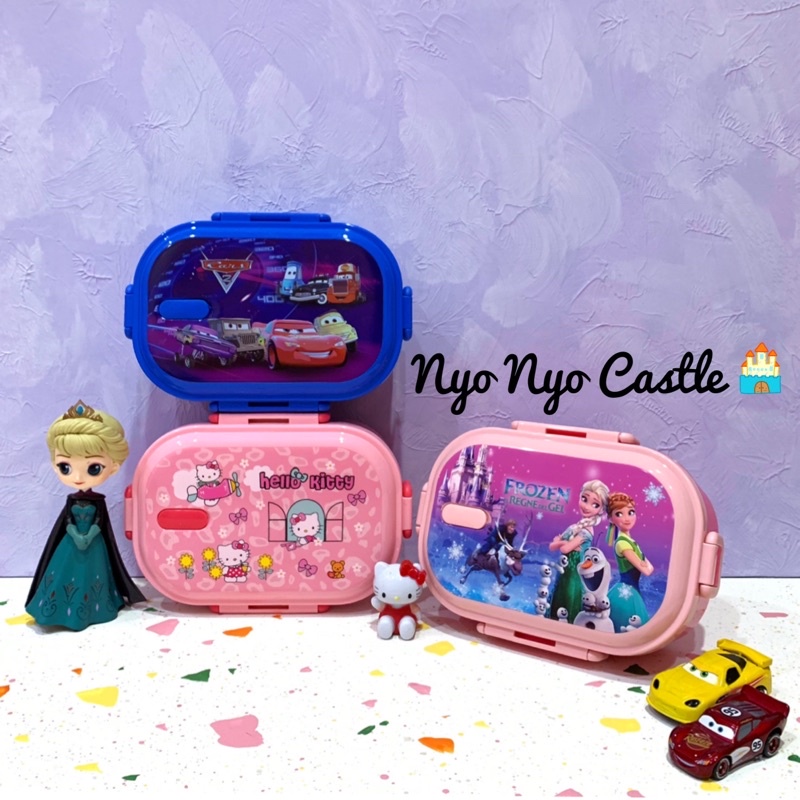 Jual Lunch Box Stainless Sekat + Tray Plastic Snack & Sendok Sumpit ...