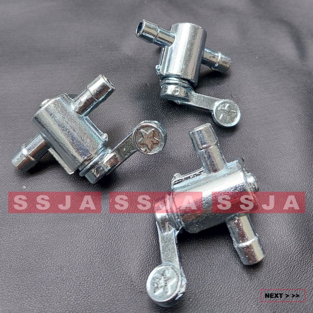 Jual KRAN/KERAN BENSIN WARNA CHROME UNIVERSAL SEMUA MOTOR | Shopee Indonesia