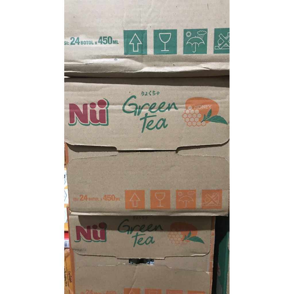 Jual NU Green Tea 1 Dus isi 24 Botol x 450ml Honey Madu Greentea Teh ...