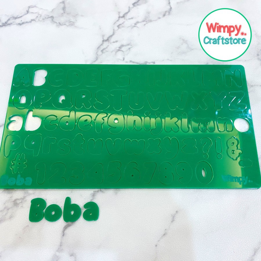 Jual Wimpy Cetakan Stamp Huruf Fondant Clay Alphabet Stamping Stempel ...