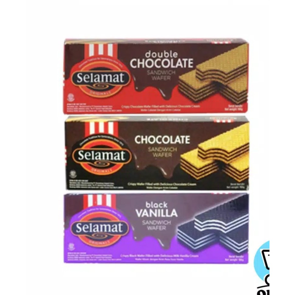 Jual SELAMAT WAFER CHOCOLATE / SELAMAT WAFFER DOUBLE CHOCOLATE 198gr ...