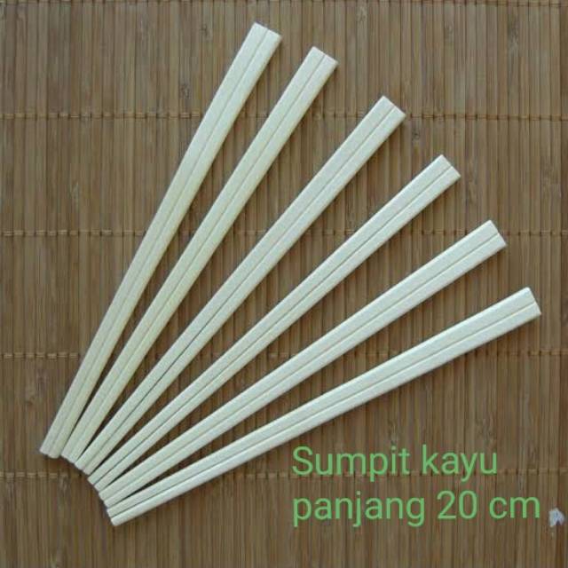 Jual Sumpit kayu bungkus kertas isi 100 pcs/sumpit genroku kayu/wooden ...