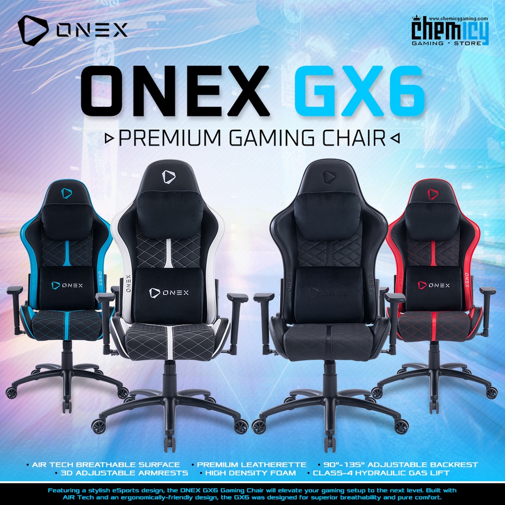 Jual OneX GX6 / GX-6 Premium Quality Gaming Chair / Kursi Gaming ...