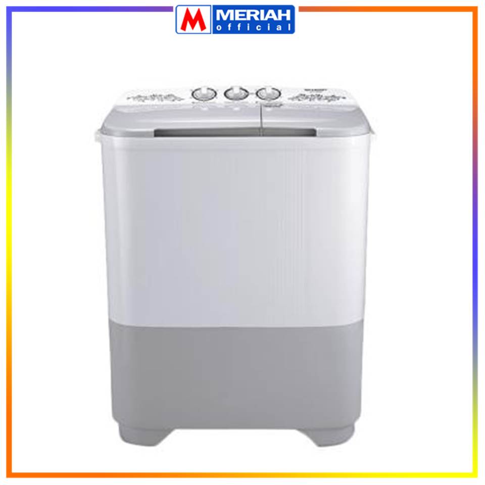 Jual MESIN CUCI SHARP EST 80 MW 8KG 2 TABUNG 80MW 8 KG PURE MAGIC LOW ...