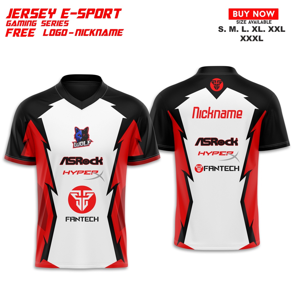 Jual JERSEY GAMING FREE FIRE FF RAPTOR GRATIS CUSTOM NAMA DAN LOGO ...