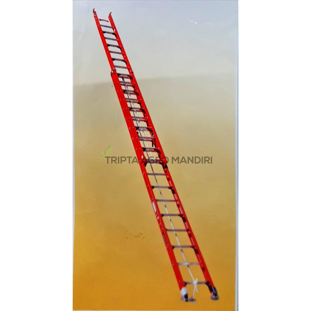 Jual TANGGA PLN 12 Meter Fiberglass Sliding Ladder Heavy Duty | Shopee ...
