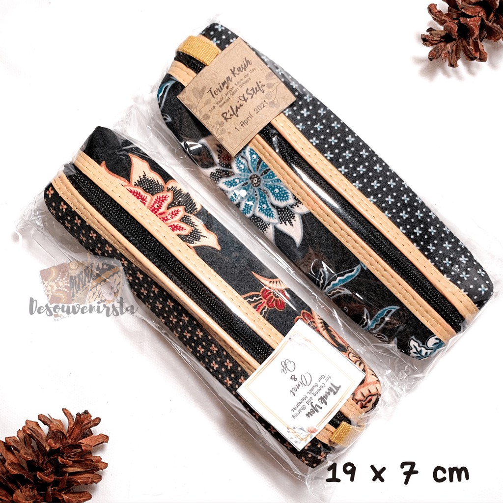 Jual SOUVENIR PERNIKAHAN TEMPAT PENSIL BATIK KHAS JOGJA 19 X 7 CM TERMURAH SOUVENIR KOTAK PENSIL ...