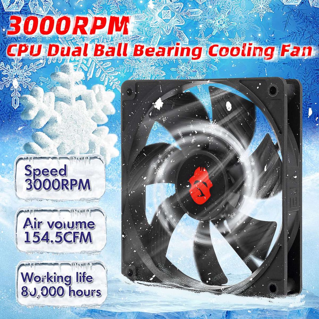 Jual Kipas Casing 12cm 120mm 3000rpm 4pin Molex Fan Case Cooler PC ...