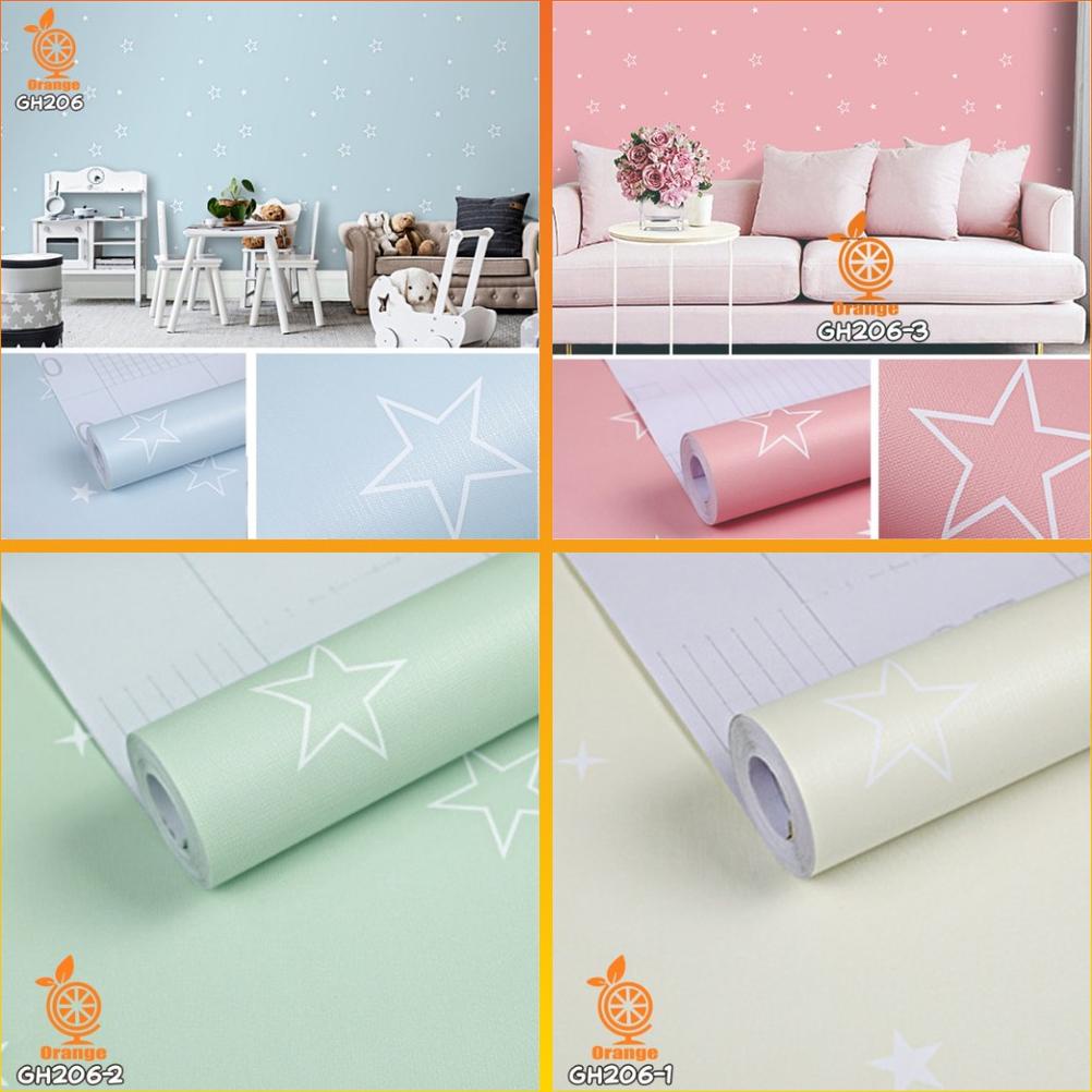 Jual Wallpaper Stiker Motif Estetik Warna Cerah 45Cm X 9M Wallpaper ...