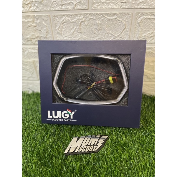 Jual list headlamp luigy vespa sprint black matte | Shopee Indonesia
