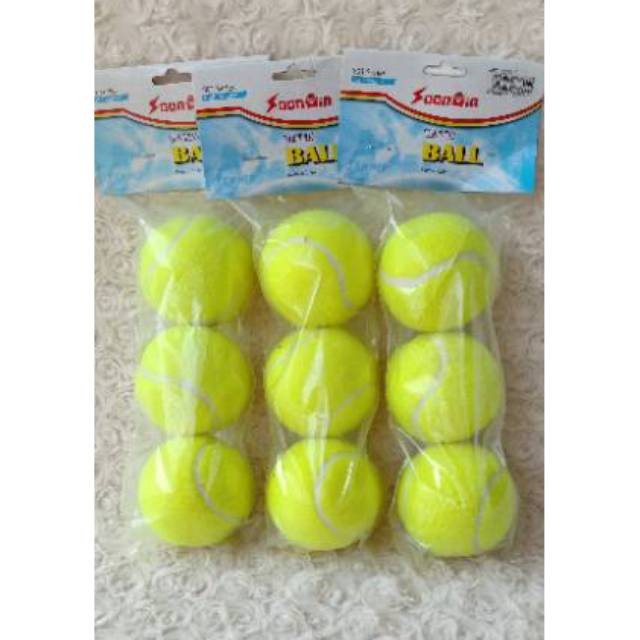 Jual Tenis Ball Harga Satuan Bola Raket Lapangan Bola Kasti Bola Tenis ...