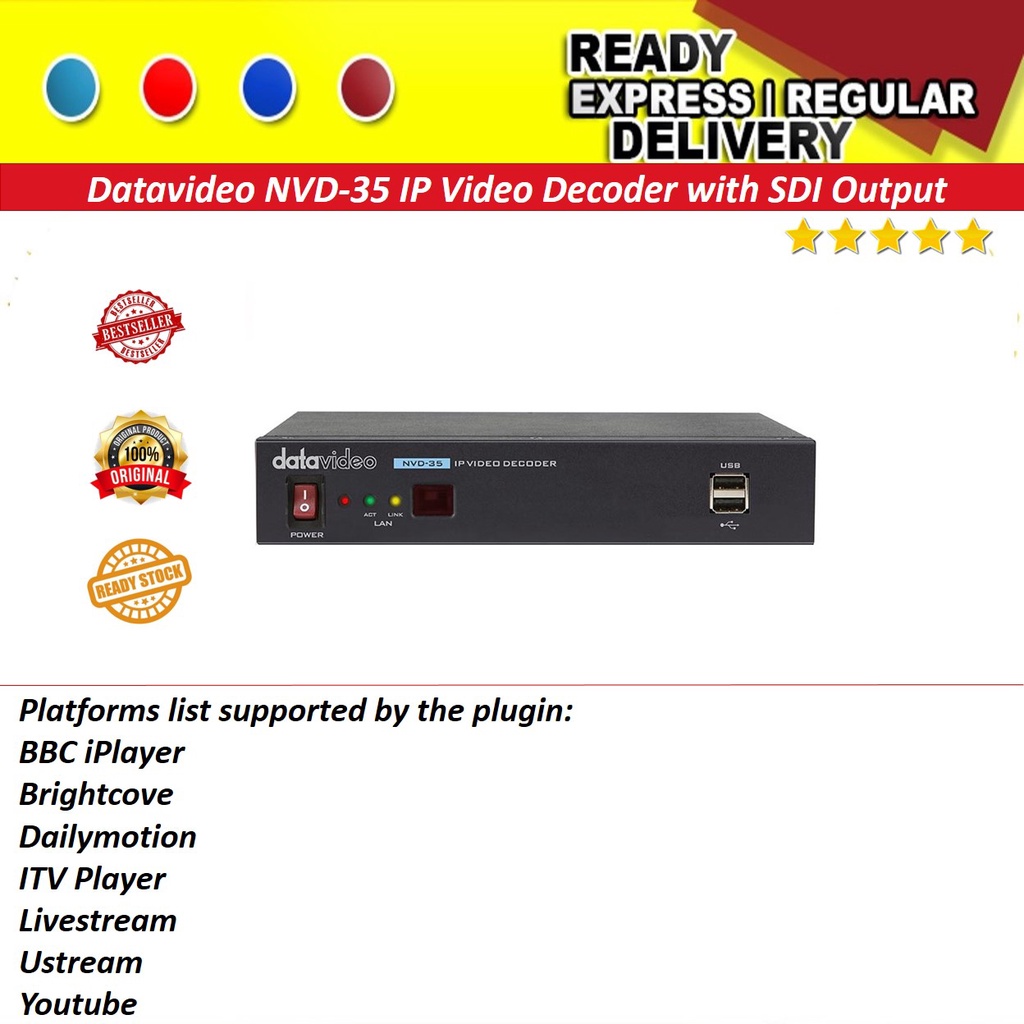 Jual Datavideo NVD-35 IP Video Decoder with SDI Output | Shopee Indonesia