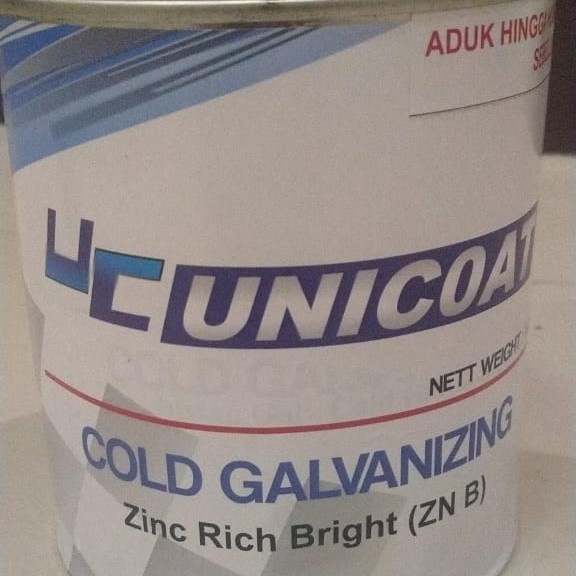 Jual cold galvanizing UNICOAT zinc rich bright (Zn B ) . 1 kg Repair ...