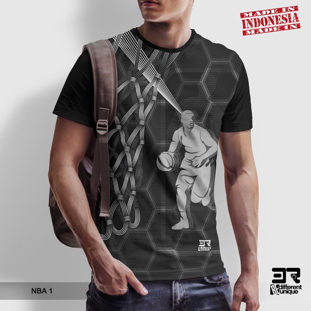 Jual [ COD ] KAOS PRINTING GAMBAR OLAHRAGA BASKET NBA 1 - BAJU SPORT ...