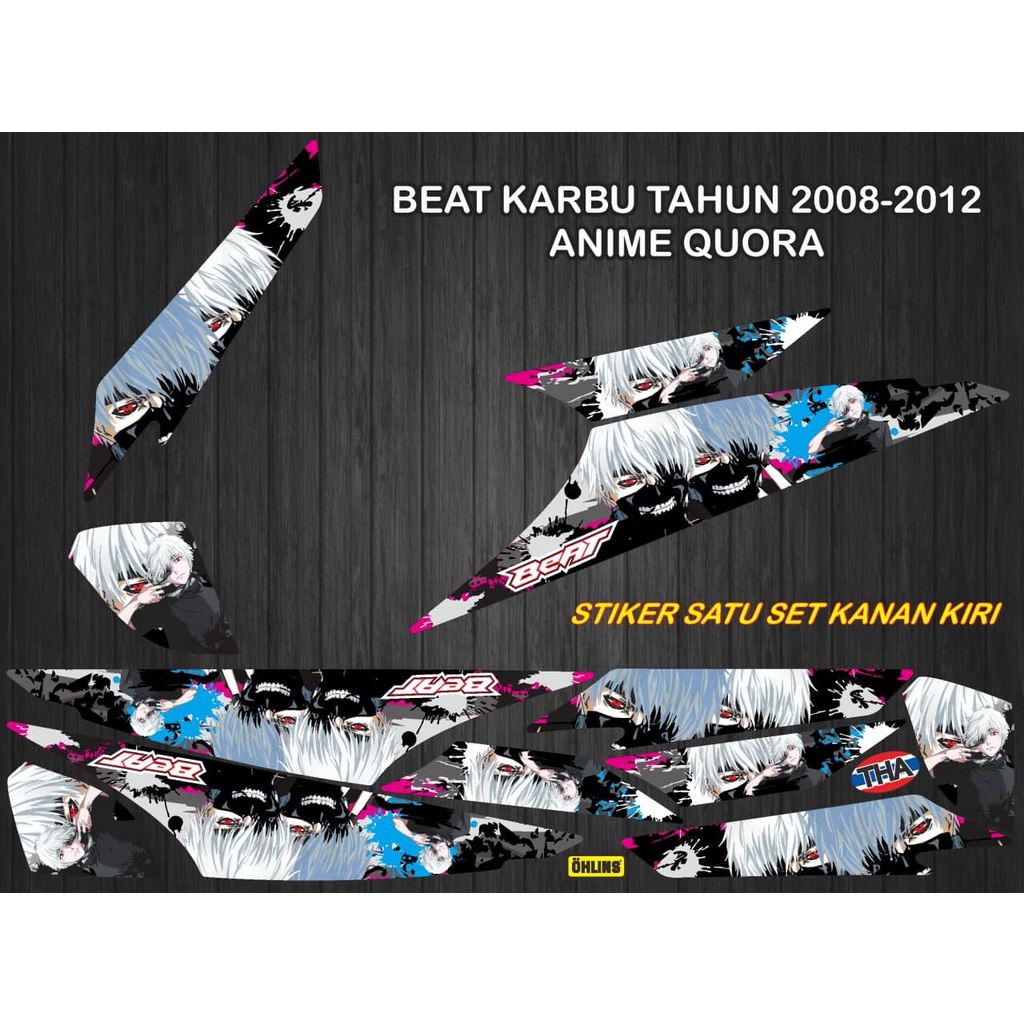 Jual STIKER STRIPING DECAL BEAT KARBU TAHUN 2008-2012 ANIME QOURA ...