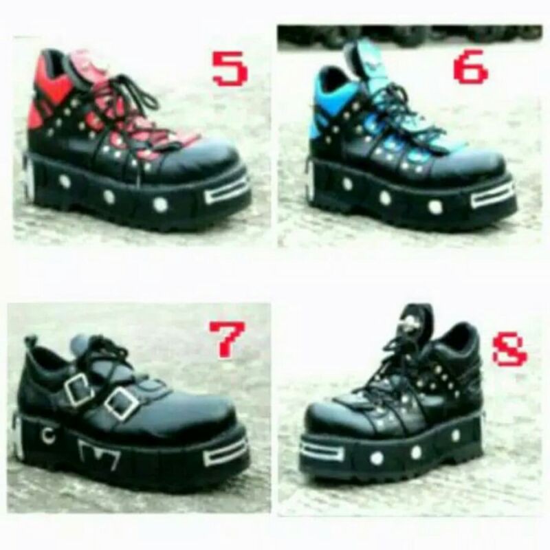 Jual sepatu boots rock varian warna baru | Shopee Indonesia