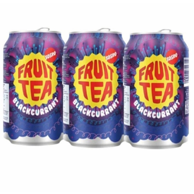Jual Sosro Fruit Tea Blackcurrant Can Minuman Kaleng 318 Ml Paket 3 Pc ...