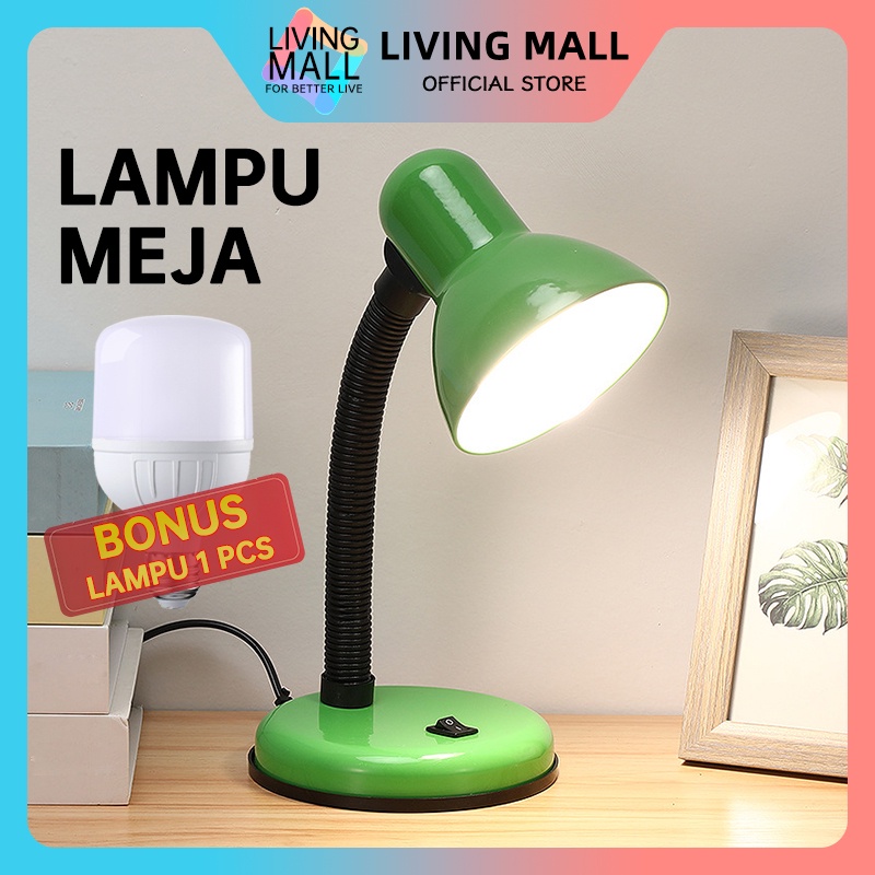 Jual Lampu Baca / Lampu Meja / Lampu Belajar Leher Flexible Fitting ...