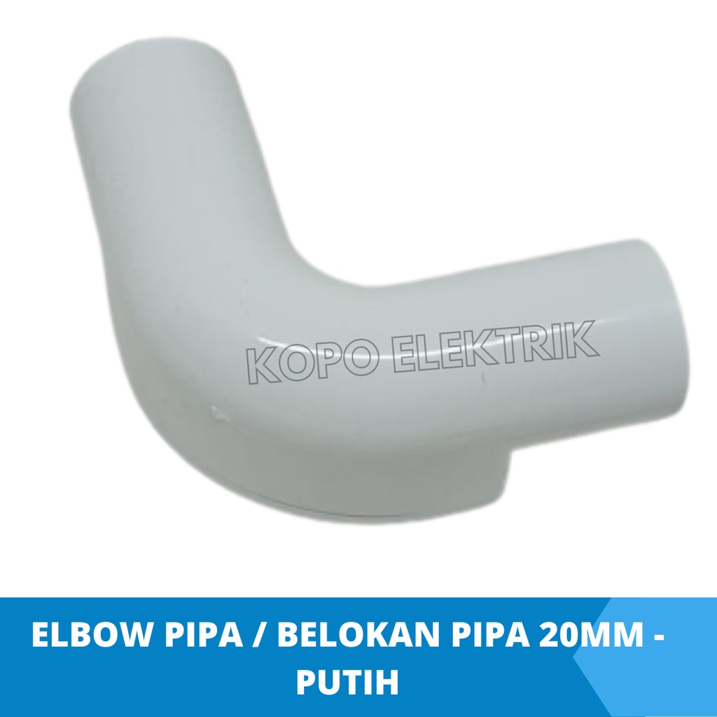 Jual BELOKAN ELBOW 20MM L BOW PIPA LISTRIK 20 MM CONDUIT | Shopee Indonesia