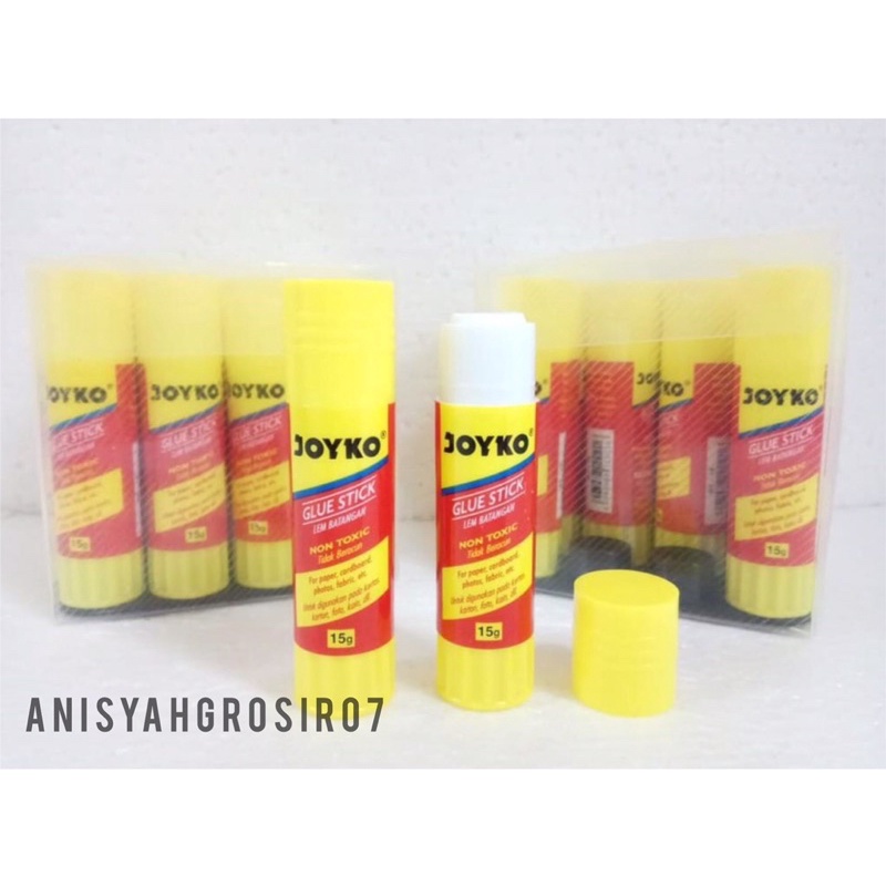 Jual (1 Pack) BEST SELLER Lem Glue stick / Lem kertas / Lem kertas Joyko / Lem batangan Joyko ...