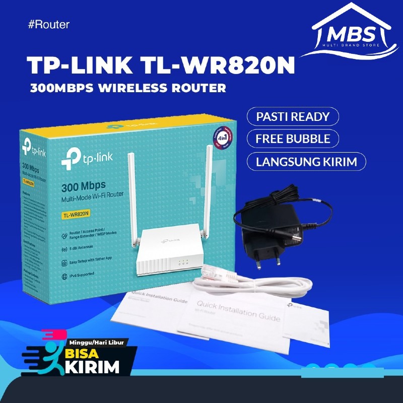 Jual TP-LINK TL-WR820N 300Mbps Wireless N Router / tplink wr820 /Tp ...
