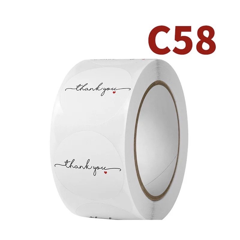 Jual STIKER SEGEL THANK YOU KOTAK KUE ROTI / STIKER THANK YOU COLORFULL ...