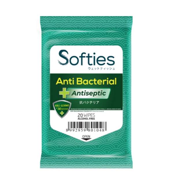 Jual Softies tissue basah anti bakteri tisu anti bacterial wet wipes ...