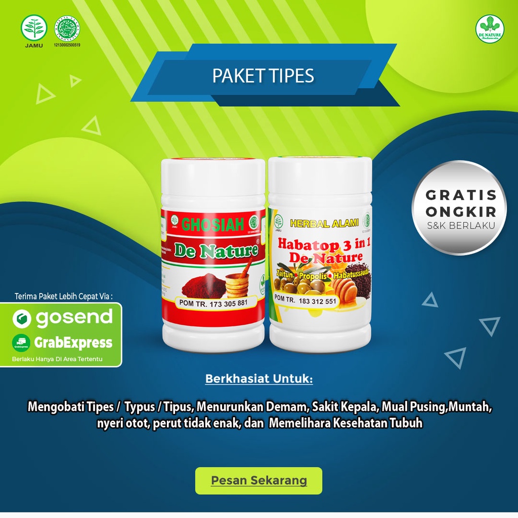 Jual OBAT TIPES TIPUS TYPUS DEMAM BERDARAH MEREDAKAN DEMAM GHOSIAH ...