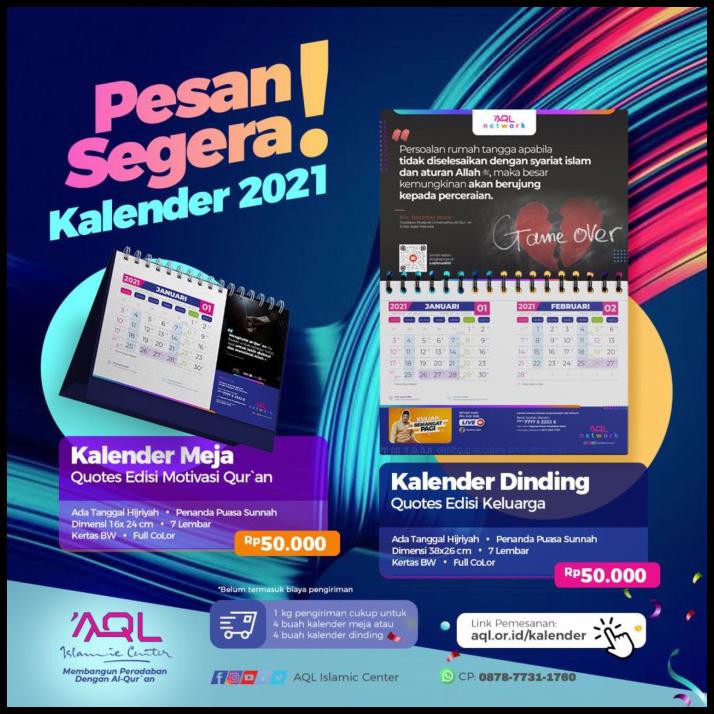 Jual Kalender Aql Islamic Center Meja | Shopee Indonesia
