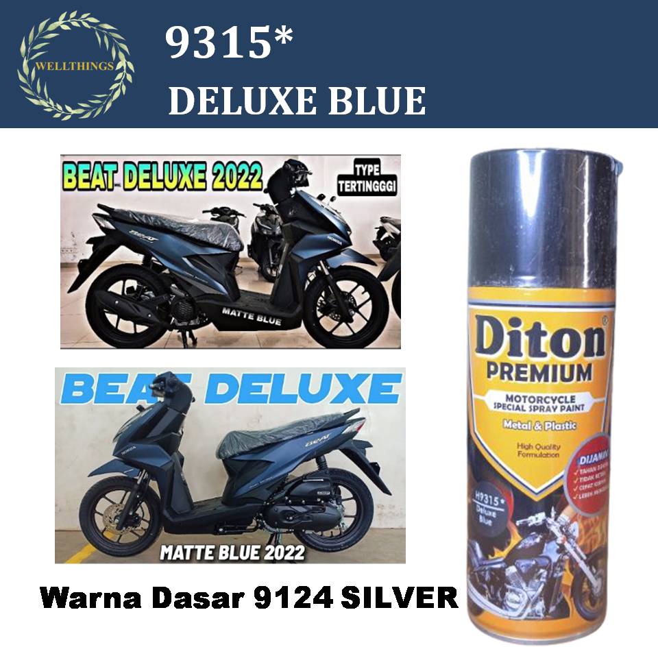 Jual Cat Pilox Diton Premium Honda Deluxe Blue 9315 Warna Biru Doff Dop ...