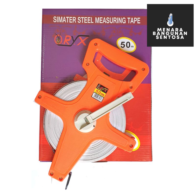 Jual Rol Meter Fiber Oryx Tancap 50M - Meteran Gulung Tanam 50 Meter ...
