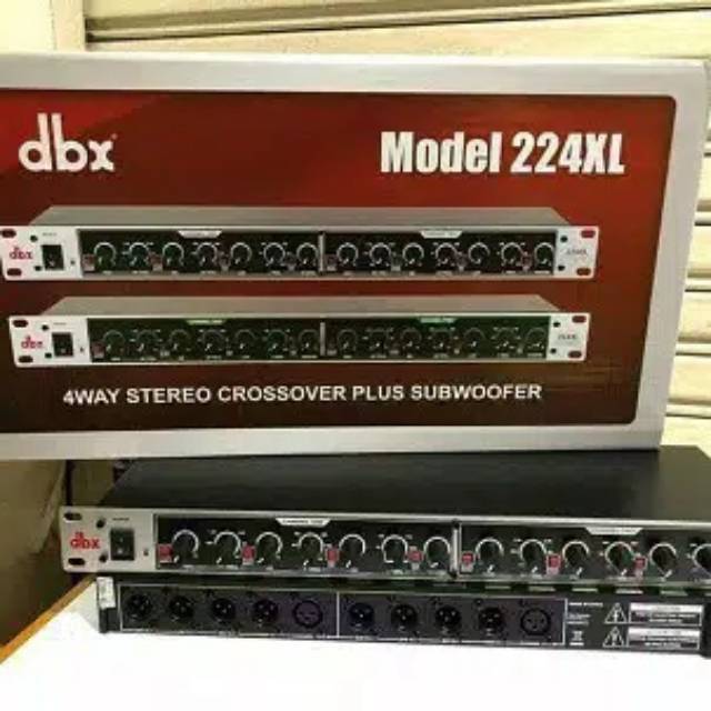 Jual Crossover DBX 224 XL 4 way plus subwoofer stereo grade A crossover ...