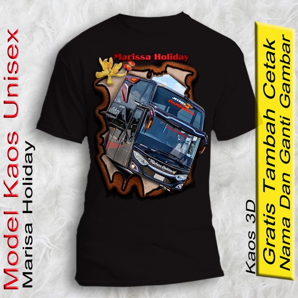 Jual Kaos Bus Marisa Holiday Ukuran Anak dan Dewasa / Baju Bis ... Jual Kaos Bus Marisa Holiday Ukuran Anak dan Dewasa / Baju Bis ...
