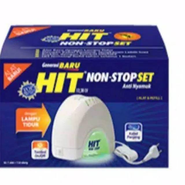 Jual NEW HIT Non-Stop Set+ 1 Refile Liquid didalam kemasan,Obat Nyamuk ...