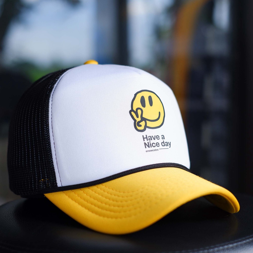 Jual Topi Xcaps - Topi Truckerhat / Topi Jaring custom Have a niceday ...