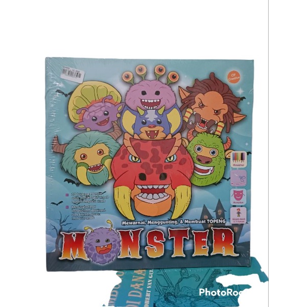 Jual BUKU ANAK-ANAK MEWARNAI MENGGUNTING DAN MEMBUAT TOPENG MONSTER ...
