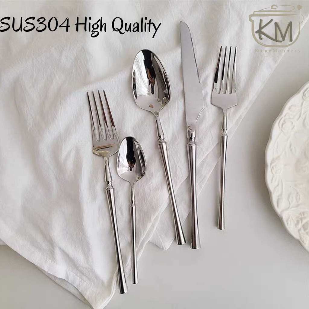 Jual Western Korean Nordic Spoon Spade 4 In 1 Set Hotel Stainless Steel ...