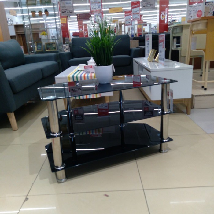 Jual meja tv informa marshal 80cm black rak tv stand tv meja tamu meja ...