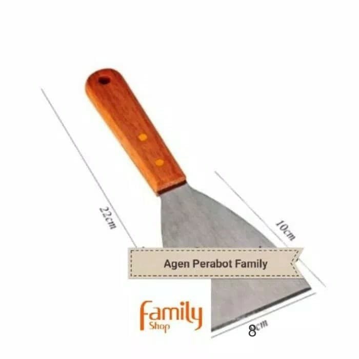 Jual SPATULA SEROK SUTIL PIZZA MARTABAK TEPPANYAKI KAYU GRIDDLE ...
