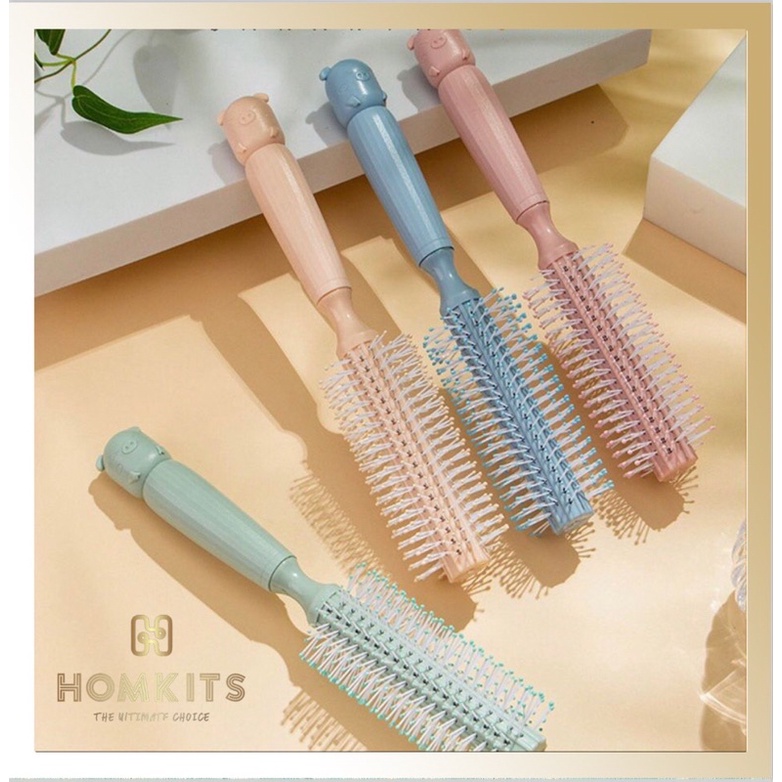 Jual HKS-H135 Sisir Rambut Sisir Bulat Sisir Blow Salon Panjang 21cm ...