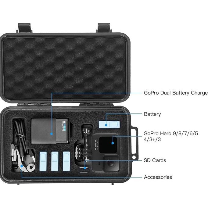 Jual Smatree GA150 Case for GoPro Hero9, Hero 9 Tas Casing Waterproof ...