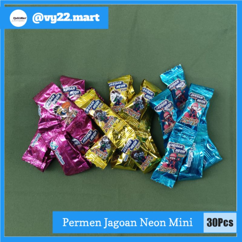 Jual Permen Jagoan Neon Mini Permen Jadul 1Pack = 30Pcs | Shopee Indonesia