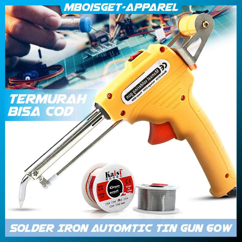 Jual MINGMENHANJIANG Solder Iron Automatic Tin Gun 60W - GT10 - Green ...
